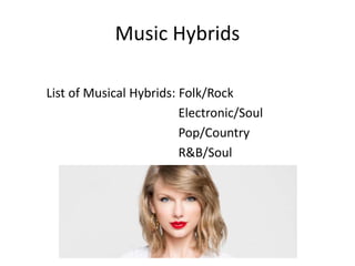 Genres, subgneres and hybrid | PPTX