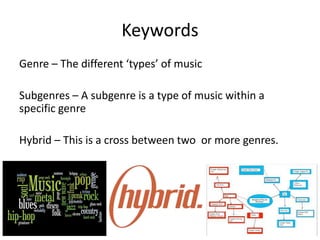 Genres, subgneres and hybrid | PPTX