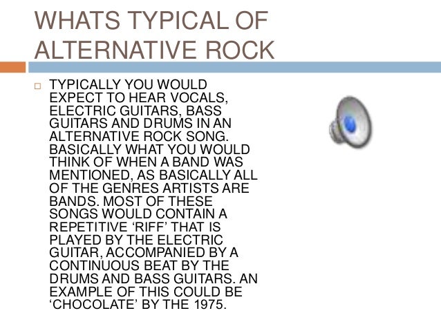 Genre study - Alternative Rock