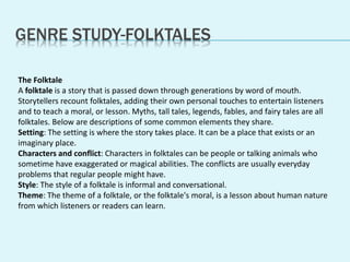 Genre study folk tales | PPT