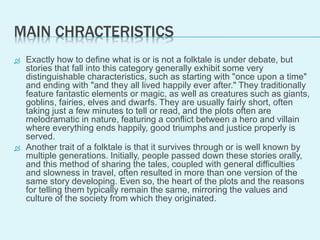 Genre study folk tales | PPT