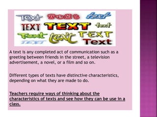 Genre, text and grammar | PPTX