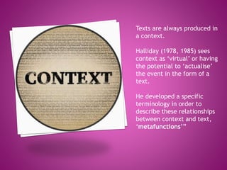 Genre, text and grammar | PPT