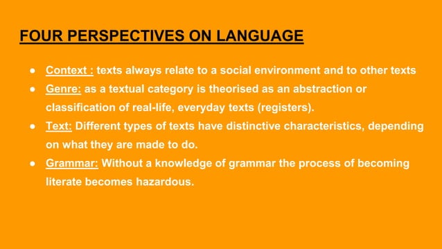 Genre, text, grammar | PPT