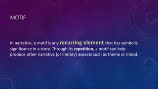 Genre, theme motif To Kill A Mocking Bird | PPT