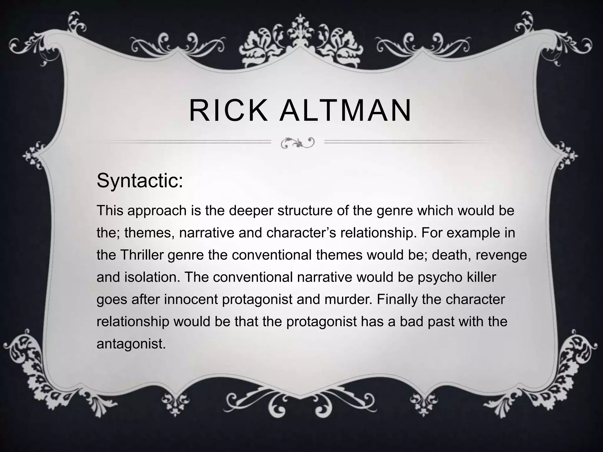 The 3 Different Genre Theories | PPTX