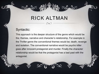 The 3 Different Genre Theories | PPTX