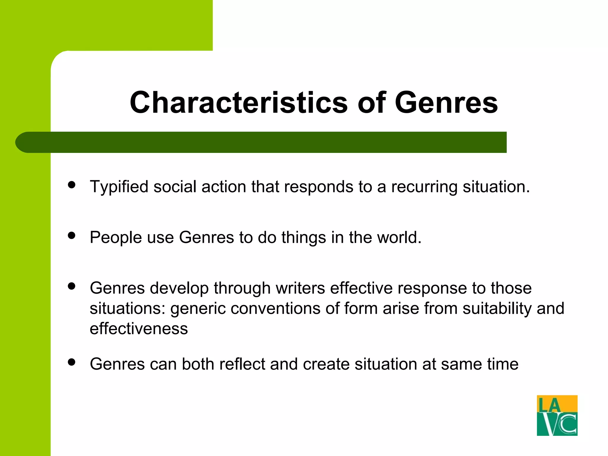 Genre theory | PPT