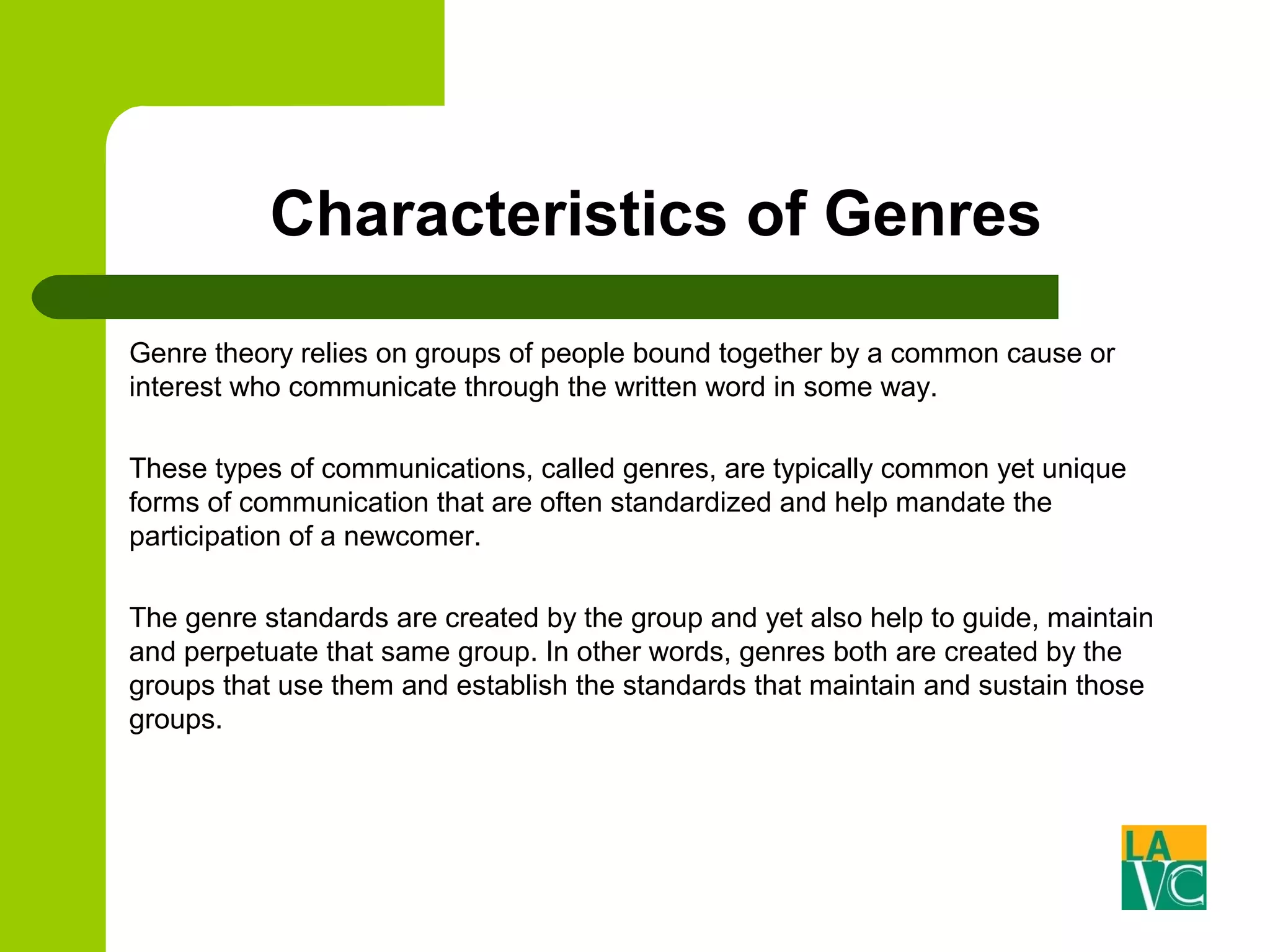 Genre theory | PPT