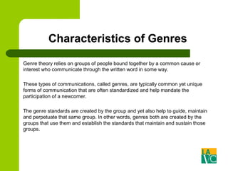 Genre theory | PPT