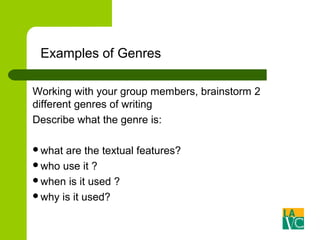 Genre theory | PPT