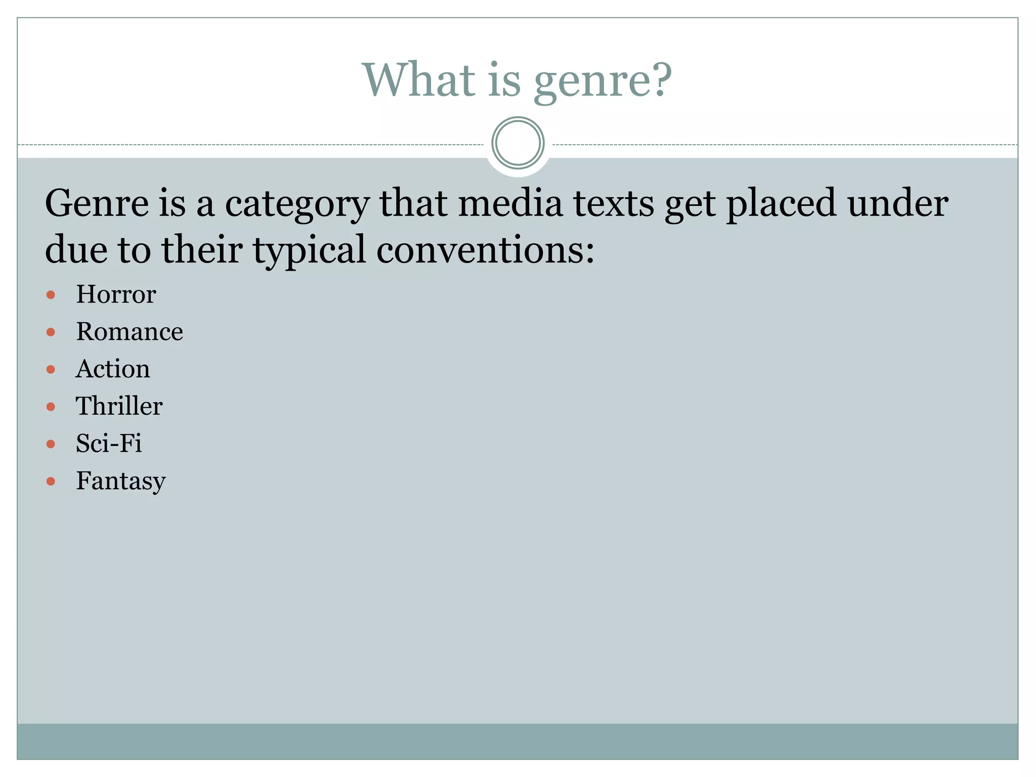 Genre Theory | PPTX