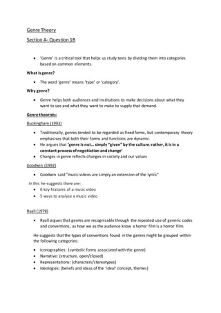Genre theory | DOCX | Genres