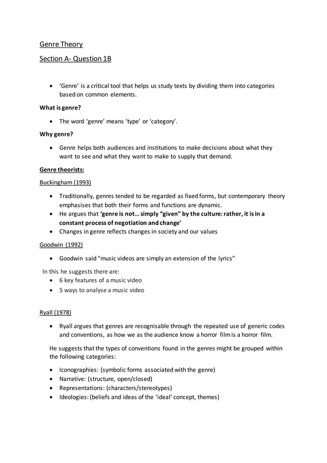 Genre theory | DOCX | Genres