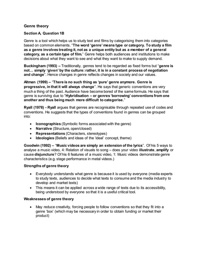 Genre theory | DOCX