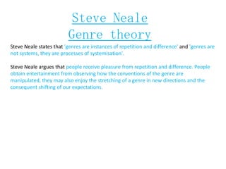 Genre theory - Molly Ruby | PPTX