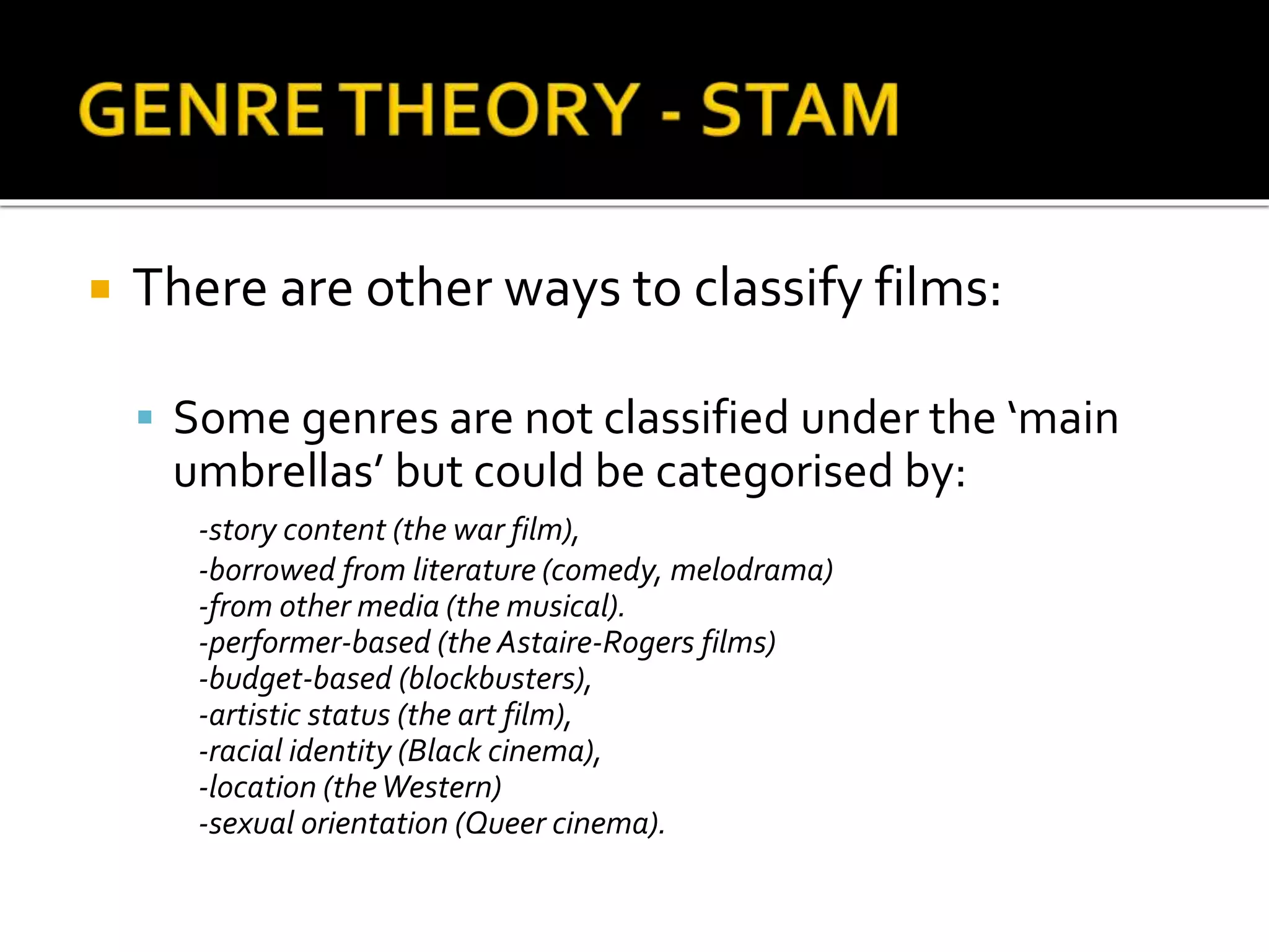 Genre theory details | PPTX