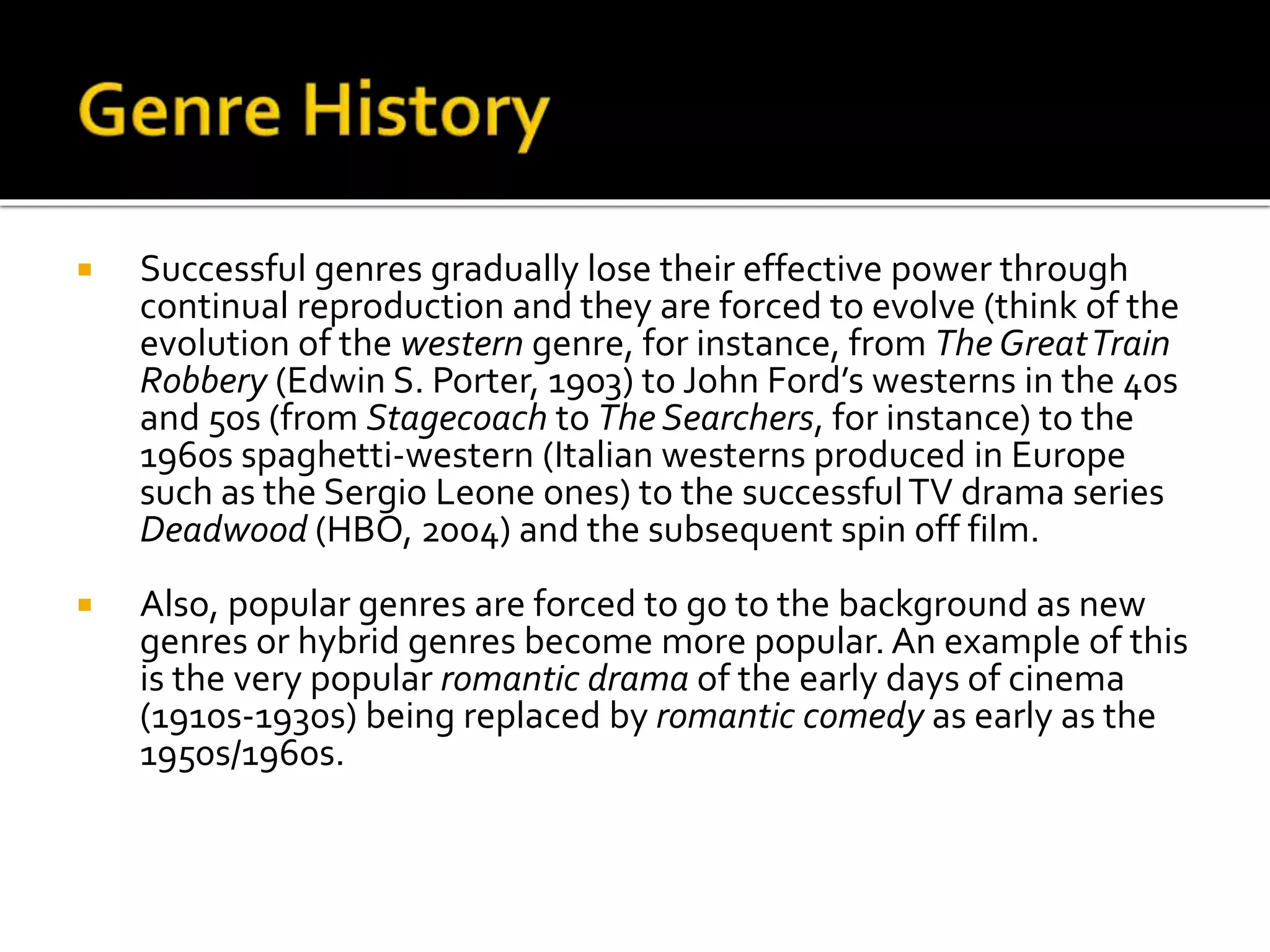 Genre theory Steve Neale | PPTX