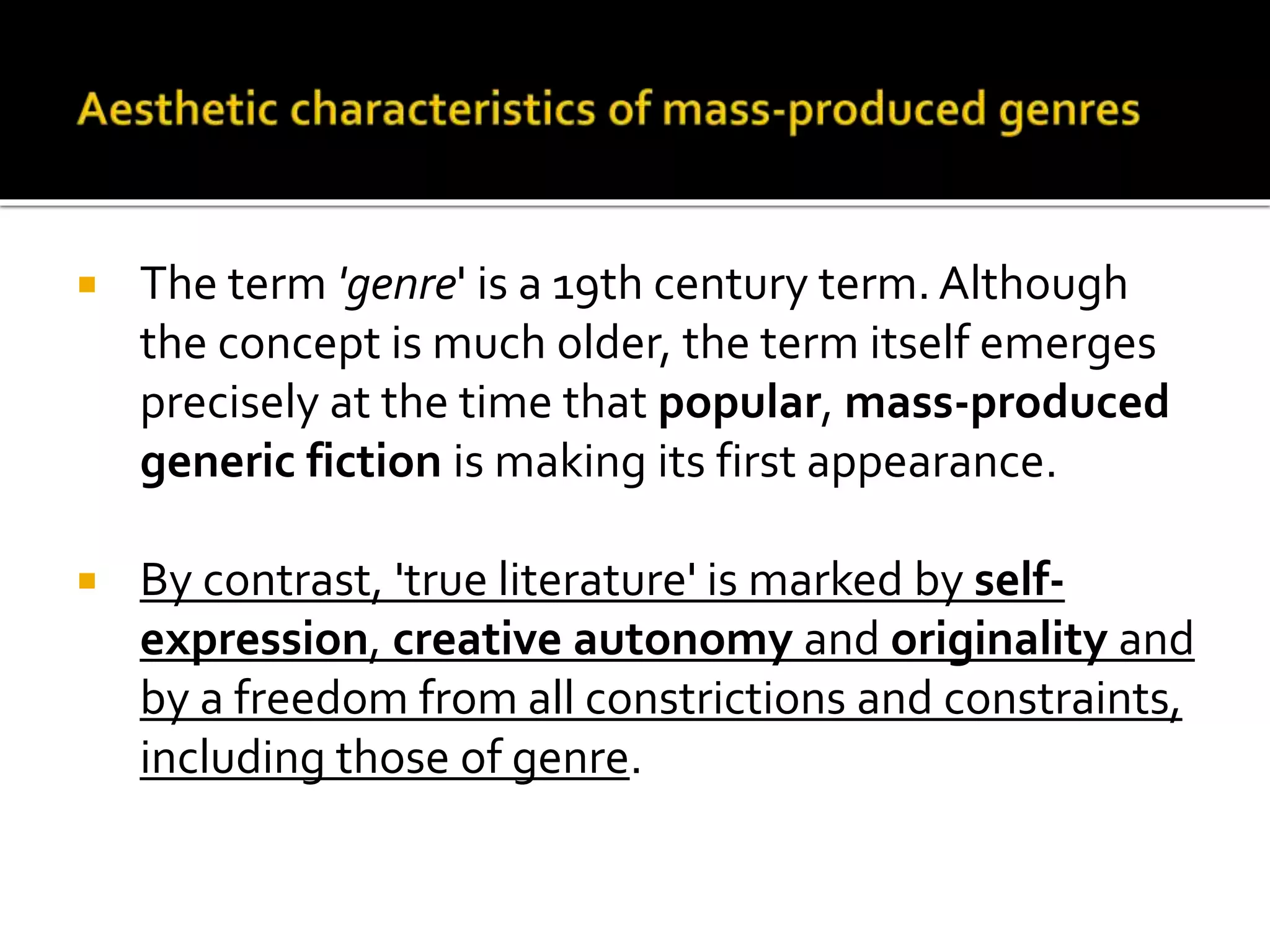Genre theory Steve Neale | PPTX