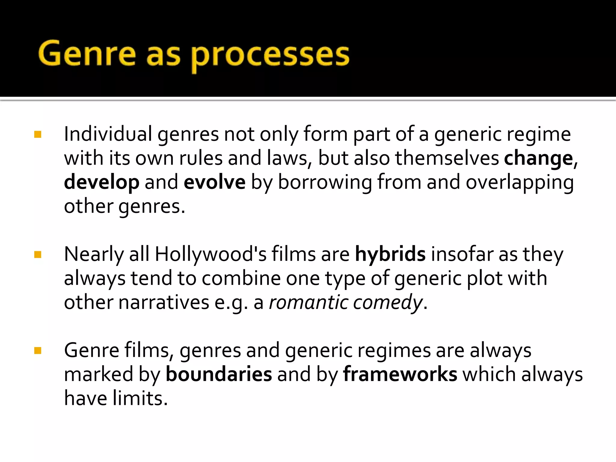 Genre theory Steve Neale | PPTX