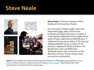 Genre theory Steve Neale | PPTX