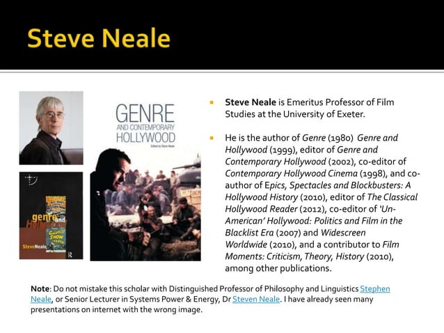 Genre theory Steve Neale | PPTX
