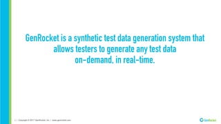 GenRocket Demo 1 | PDF
