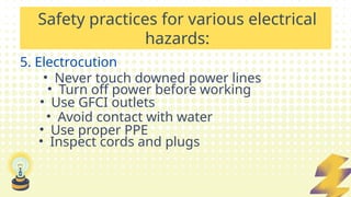 General Science-Lesson 12 Safety practices | PPTX