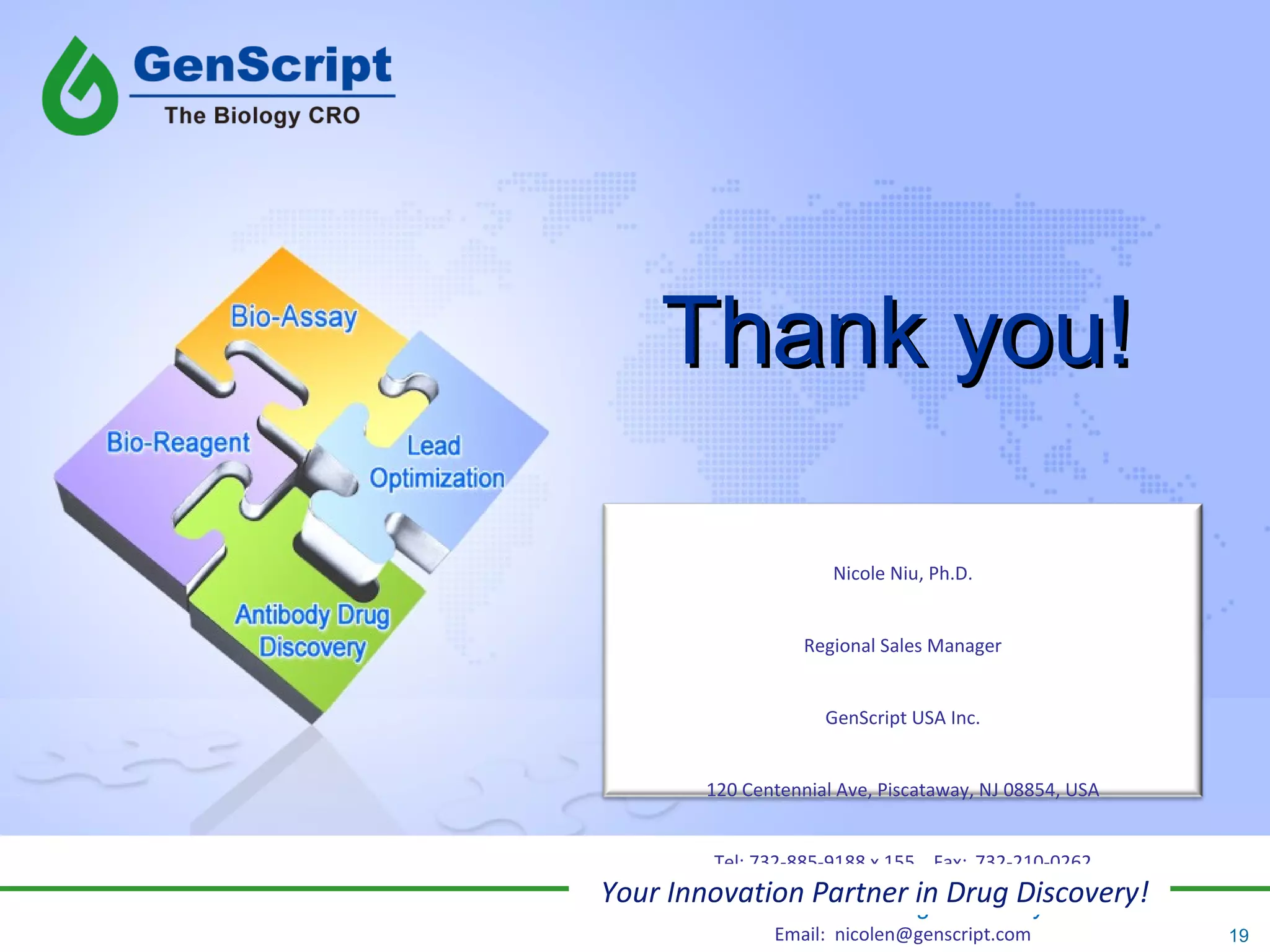 Genscript overview 030110[1] | PPT