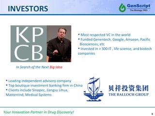 Genscript overview 030110[1] | PPT