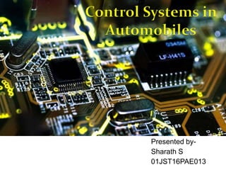 CONTROL SYSTEMS IN AUTOMOBILES | PPTX