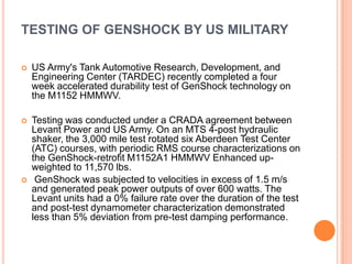 Genshock technology | PPT