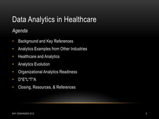 Data Analytics in Healthcare | PDF