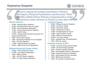 Gensol - EPC Services | PDF