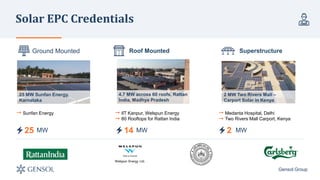 Gensol Group Profile - Solar Advisory, Solar Rooftop EPC, Solar O&M (13 ...