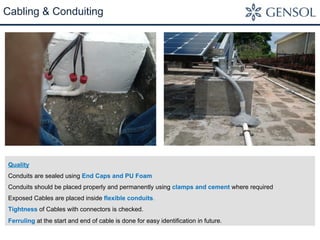 Gensol Rooftop EPC - Steps & Quality Management | PDF | Civil ...