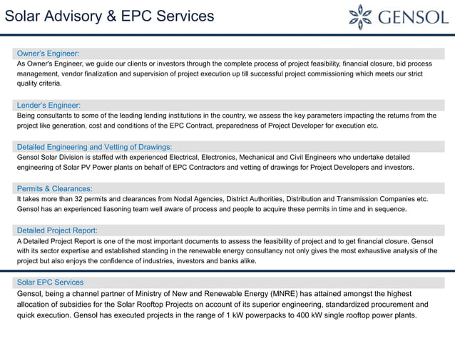 Gensol Rooftop EPC - Steps & Quality Management | PDF | Civil ...
