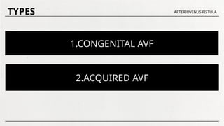 ARTERIOVENOUS FISTULA GENERAL SURGERY BY AKASH SURESH.pptx