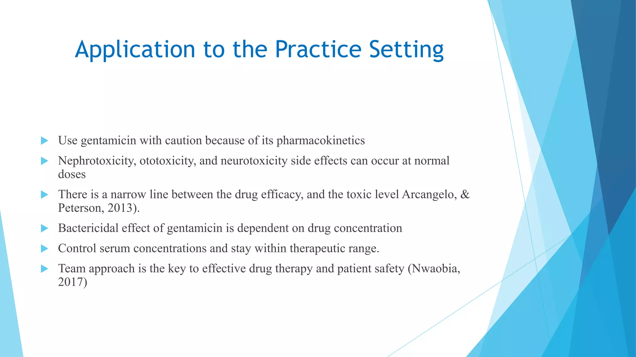 Gentamicin, drug for treatment of early on set sepsis | PPTX