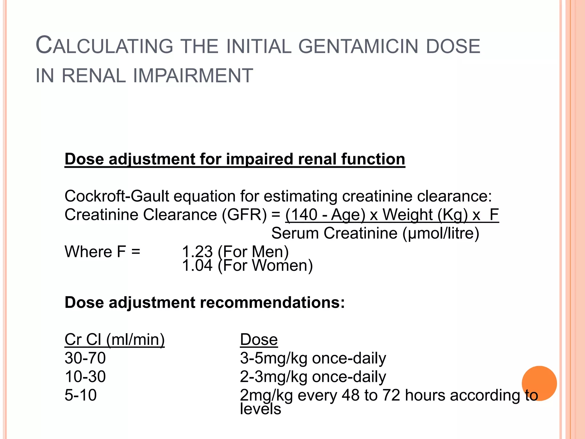 Gentamicin_microteach.ppt | Infectious Diseases | Diseases and Conditions