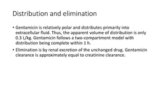 Gentamicin tdm | PPTX
