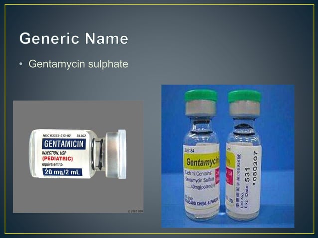Gentamicin | PPT