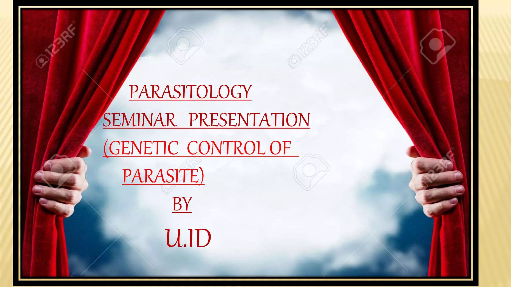 GENETIC CONTROL OF PARASITE | PPTX
