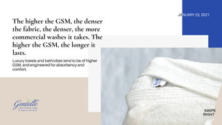 Hotelier's Guide: What is GSM in Fabrics? | PPT