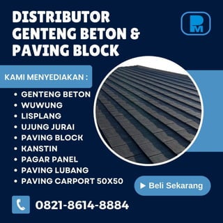 Genteng Beton Adalah Pilihan Cerdas untuk Rumah | PDF