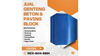 Genteng Beton Press Flat Pilihan Tepat untuk Rumah Modern Pengiriman Ke ...