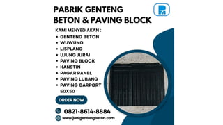 Genteng Beton: Solusi Hemat untuk Atap yang Kokoh dan Aman | PDF