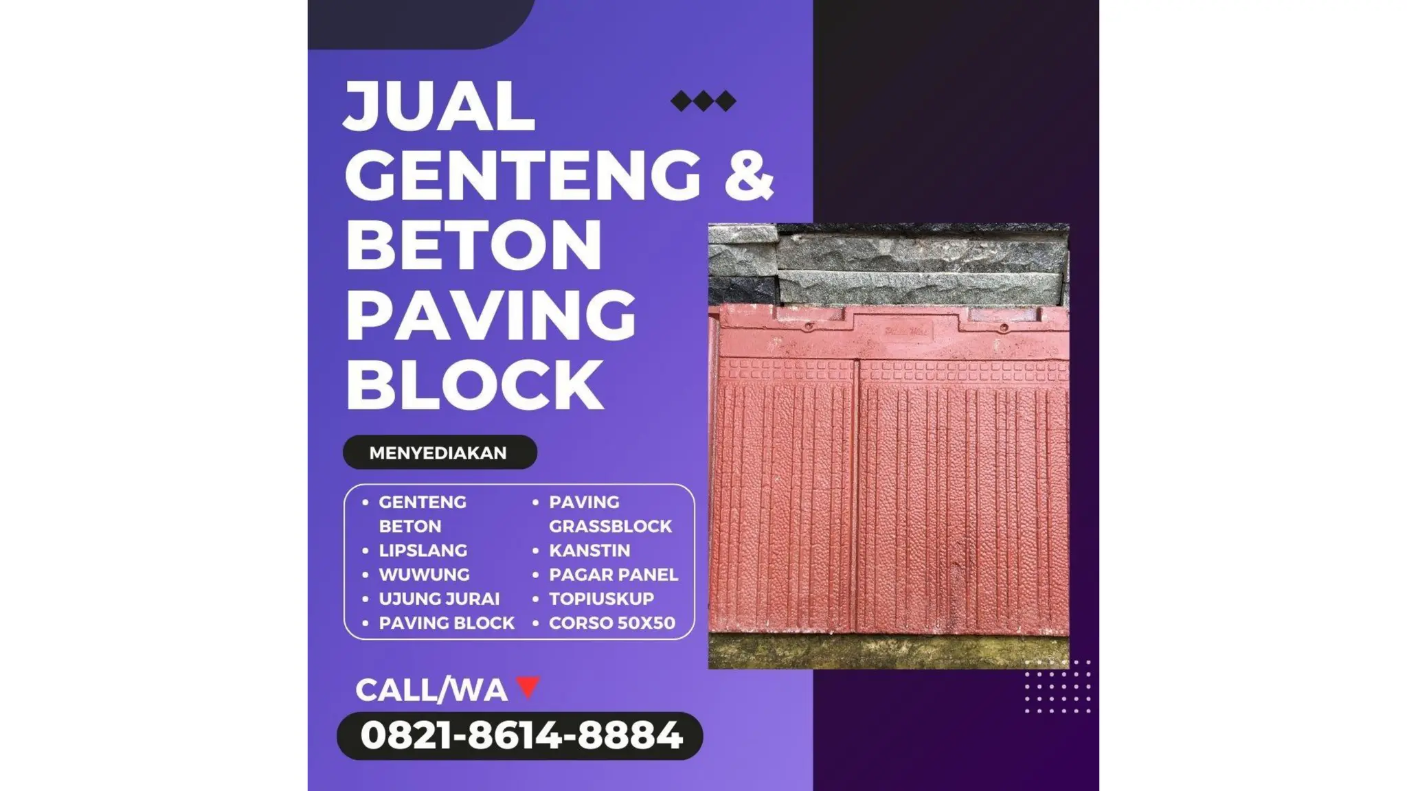 Genteng Cor Beton Solusi Atap Kuat dan Tahan Lama Pengiriman Ke ...