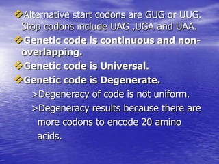 Gentic code | PPT