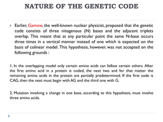 Gentic code | PPT